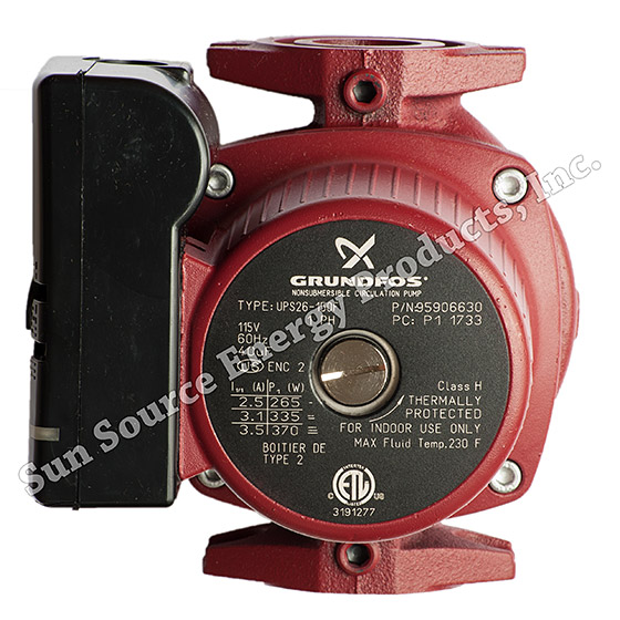 Grundfos UPS26-150F Circulator Pump (Grundfos UP26-150F) (95906630) | Sun Source Energy Products